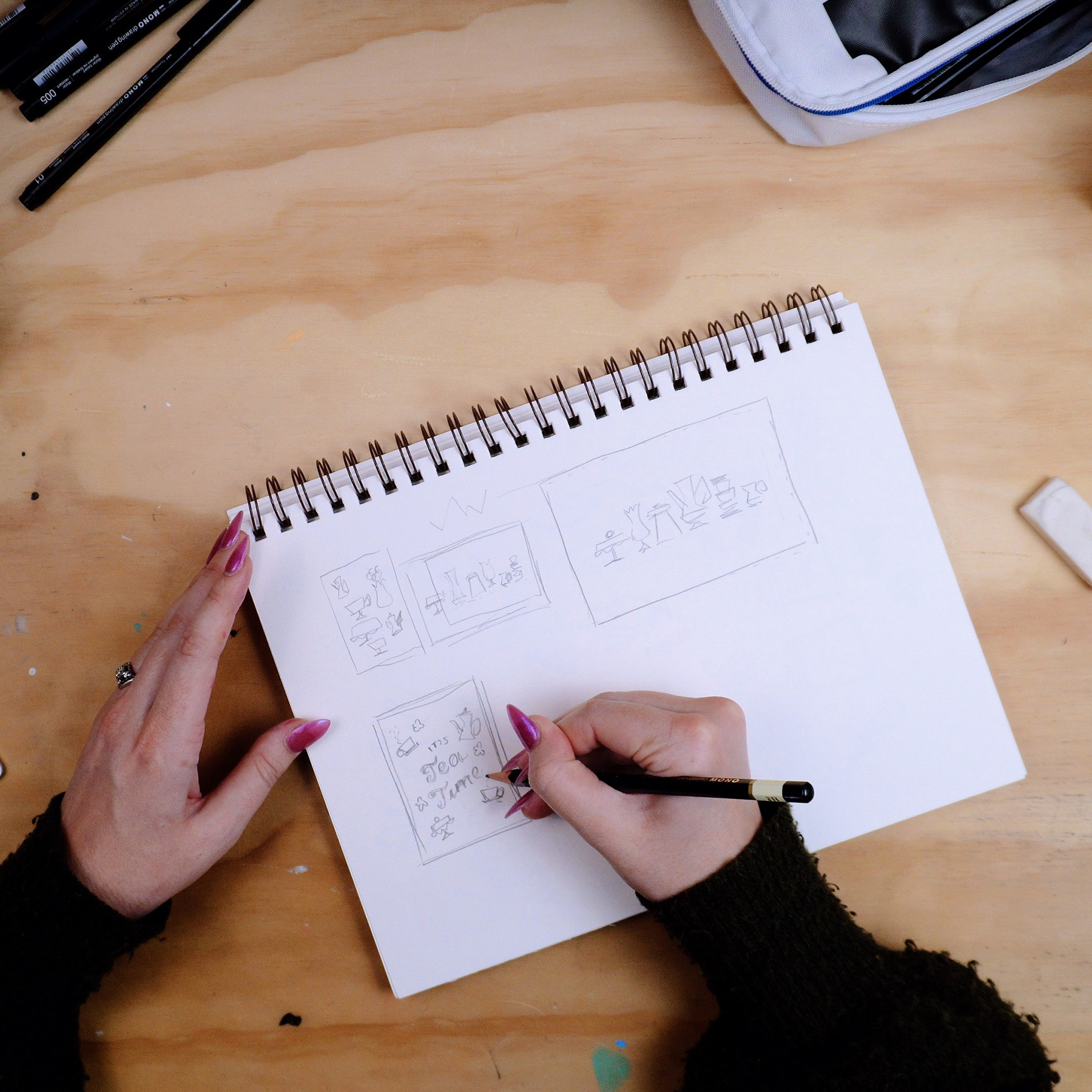 Transforming Retro Finds into Whimsical Illustrations Workshop - Tombow USA Blog