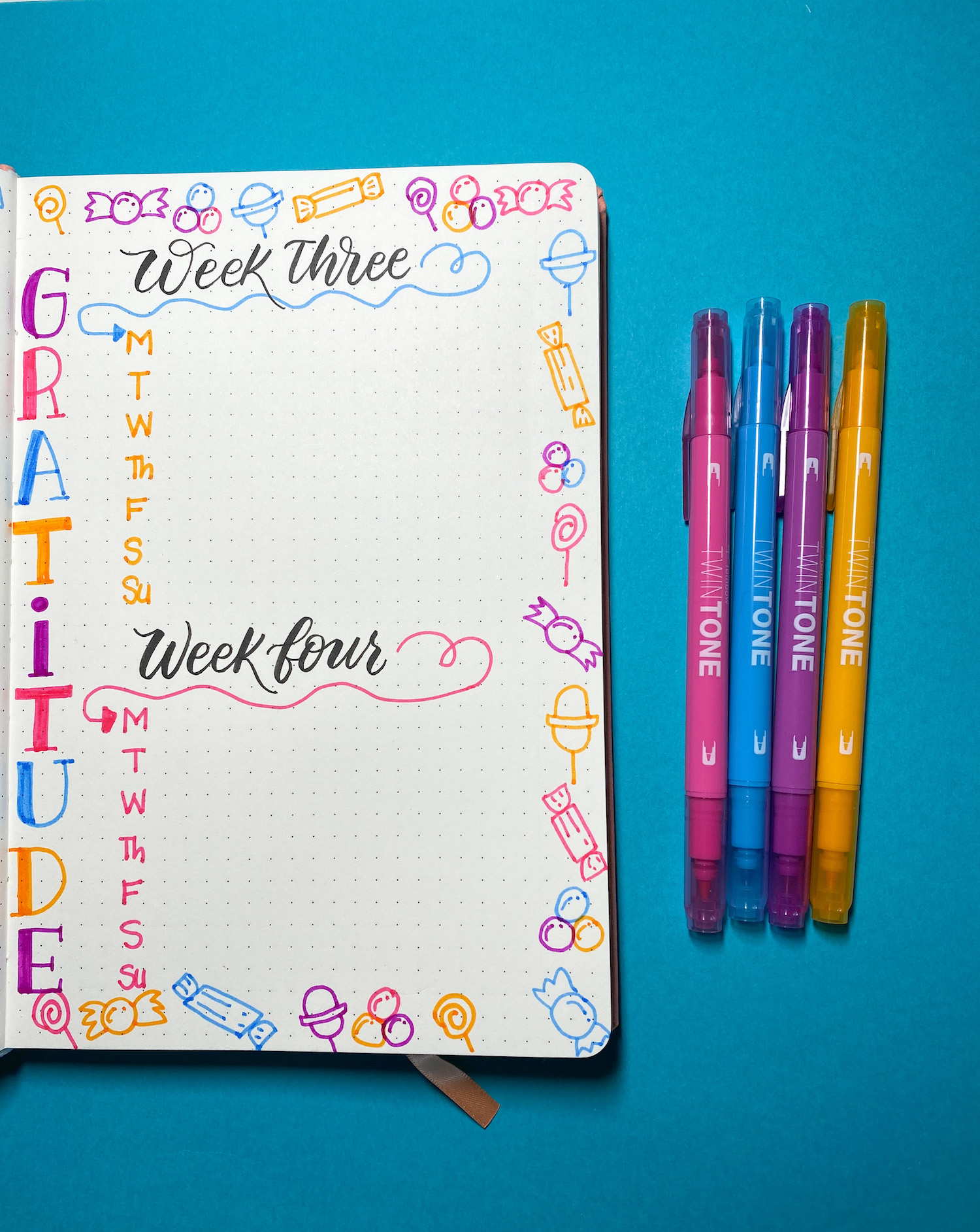 Candy Themed Gratitude Journal - Tombow USA Blog
