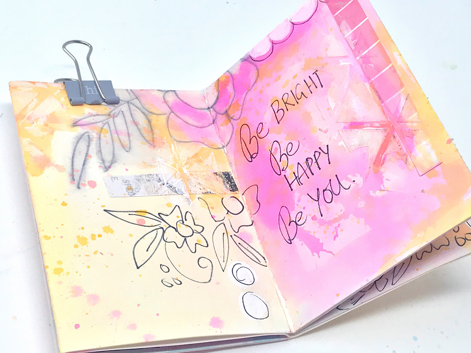 How To Make A Mini Art Journal From Scratch Tombow USA Blog