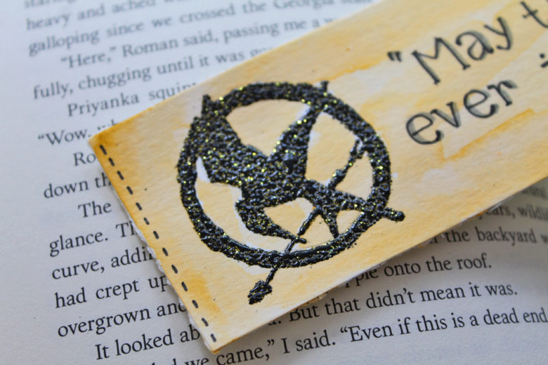 DIY The Hunger Games Themed Heat Embossed Bookmarks - Tombow USA Blog