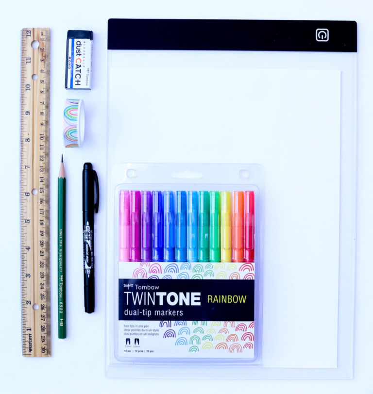 Curved Lettering Inspired by Ernie Barnes - Tombow USA Blog