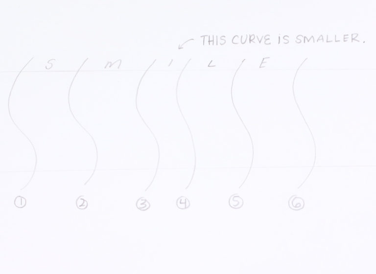 Curved Lettering Inspired by Ernie Barnes - Tombow USA Blog