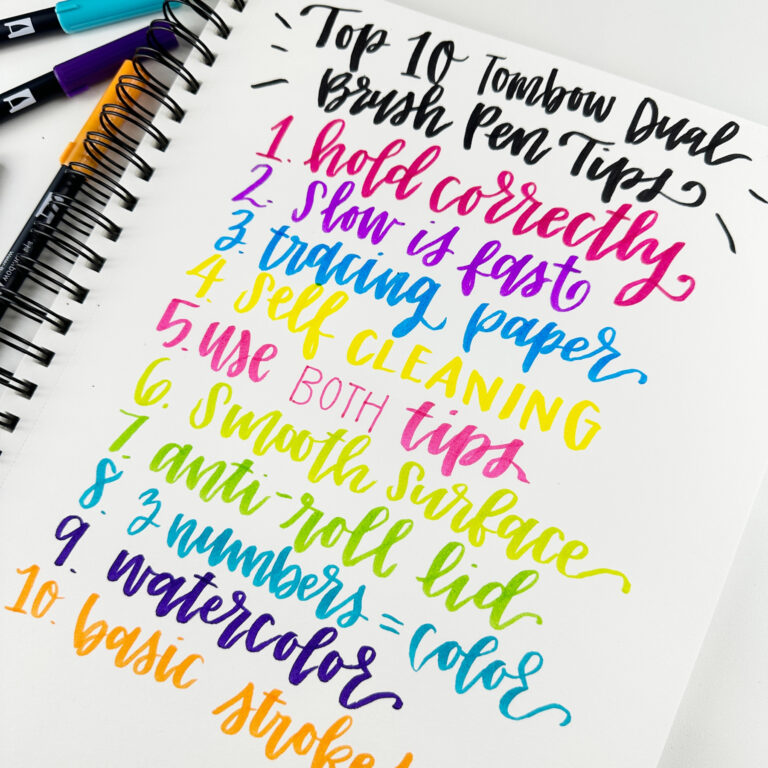Creative Lettering Workshop with Tombow Dual Brush Pens - Tombow USA Blog