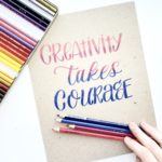 Blended Lettering With Colored Pencils - Tombow USA Blog