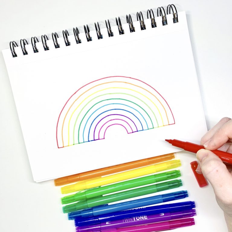 Remaking A Past Rainbow Lettering Project - Tombow USA Blog
