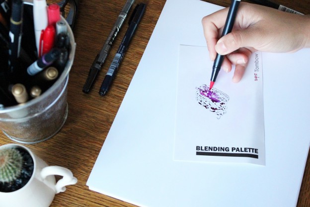 Lettering Week: Spacing, Colors and Glue Pen Fun with Abby!