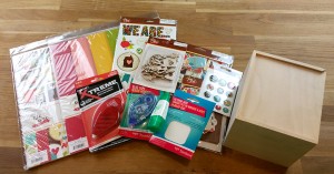 DIY Card Box Gift Set with Simple Stories "We Are Family" - Tombow USA Blog