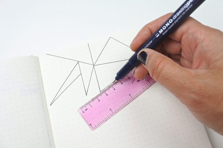 Geometric Triangles in a Planner - Tombow USA Blog