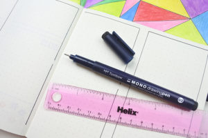 Geometric Triangles in a Planner - Tombow USA Blog