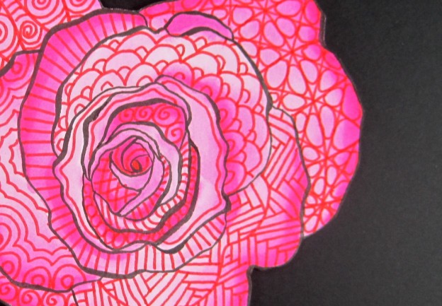 Tangled Rose by Marie Browning - Tombow USA Blog