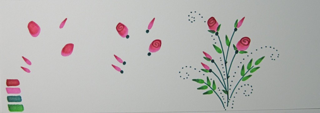 Rose DoodleDab by Marie Browning - Tombow USA Blog