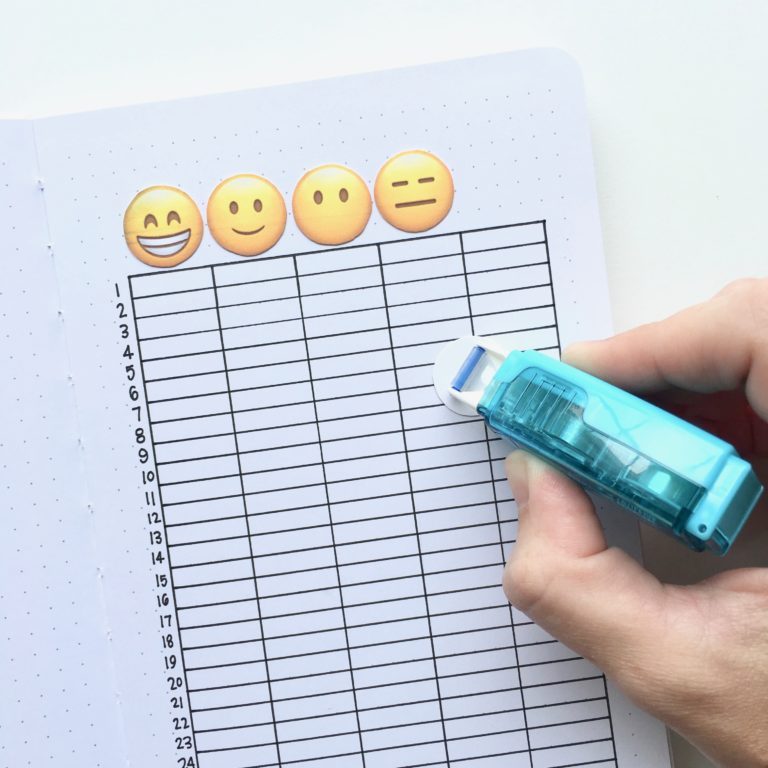 DIY Emoji Mood Tracker - Tombow USA Blog