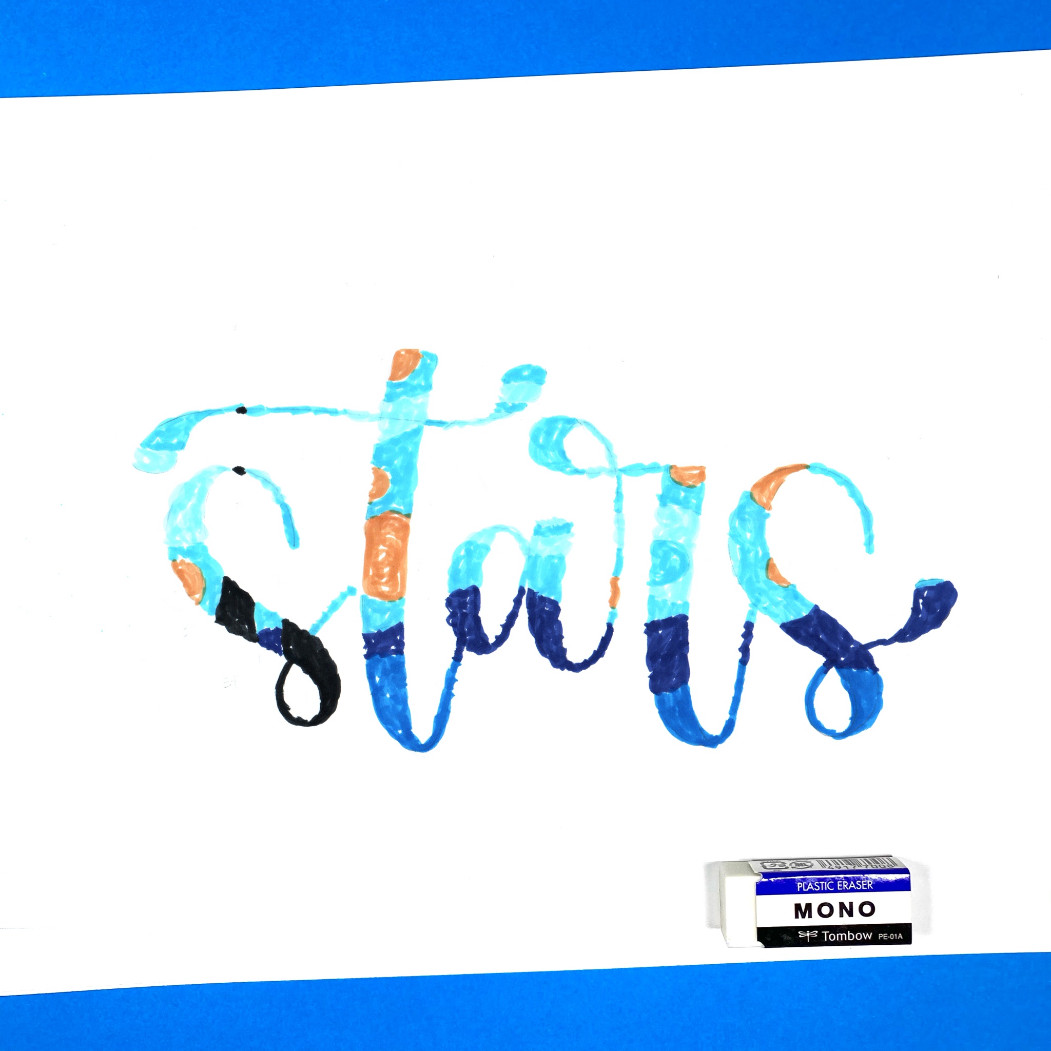 Starry Night Lettering Tutorial - Tombow USA Blog