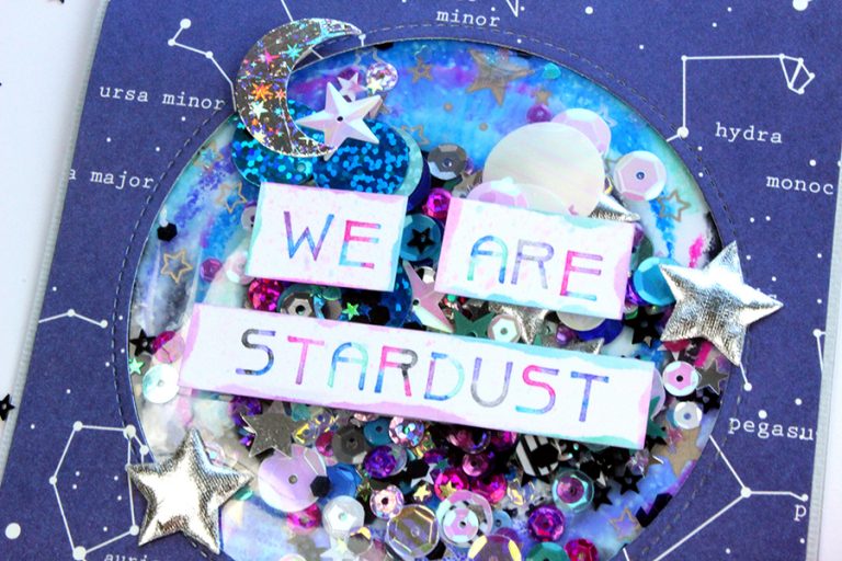 Far Out Galaxy Shaker Card Tutorial - Tombow USA Blog