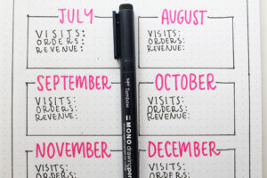 DIY Stats Tracker for your Handmade Shop - Tombow USA Blog
