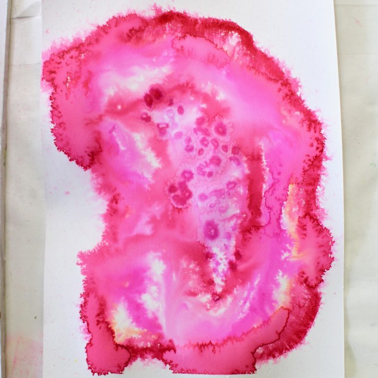 Draw a Pink Agate Slice for National Pink Day - Tombow USA Blog