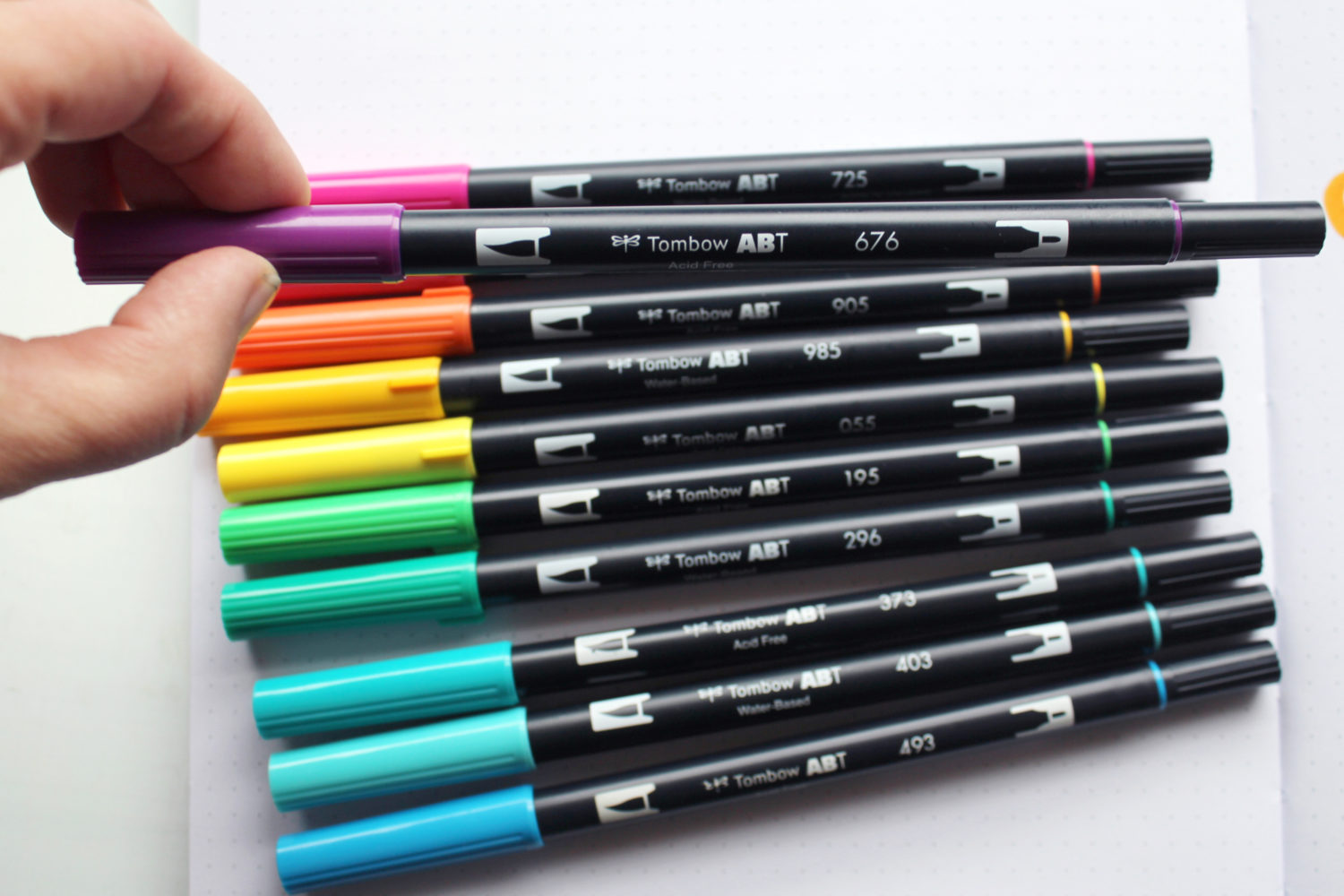 Rainbow Lettering with Passion Planner - Tombow USA Blog