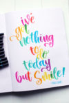 Rainbow Lettering with Passion Planner - Tombow USA Blog