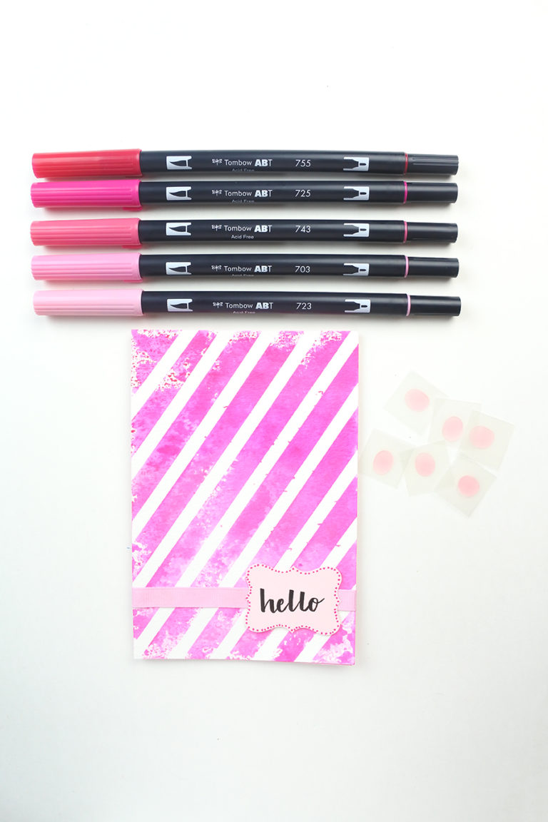 Pink Day Greeting Card - Tombow USA Blog
