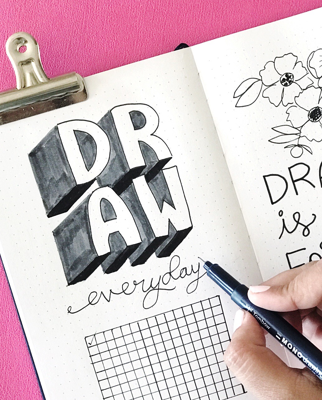 3 Dot Grid Journaling Ideas Tombow USA Blog