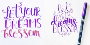 Lettering Makeover - Tombow USA Blog