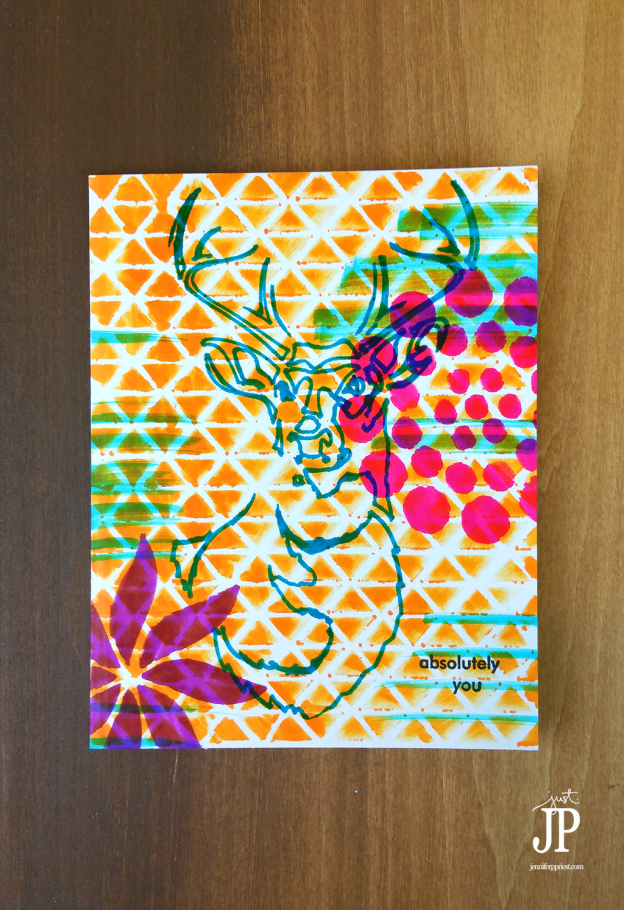 Stenciling with Markers - Color Wheel Week - Tombow USA Blog