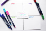 New Year's Resolutions Goal Setting Quadrant Chart - Tombow USA Blog