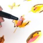 DIY Fall Leaves Doodle Frame Mat - Tombow USA Blog