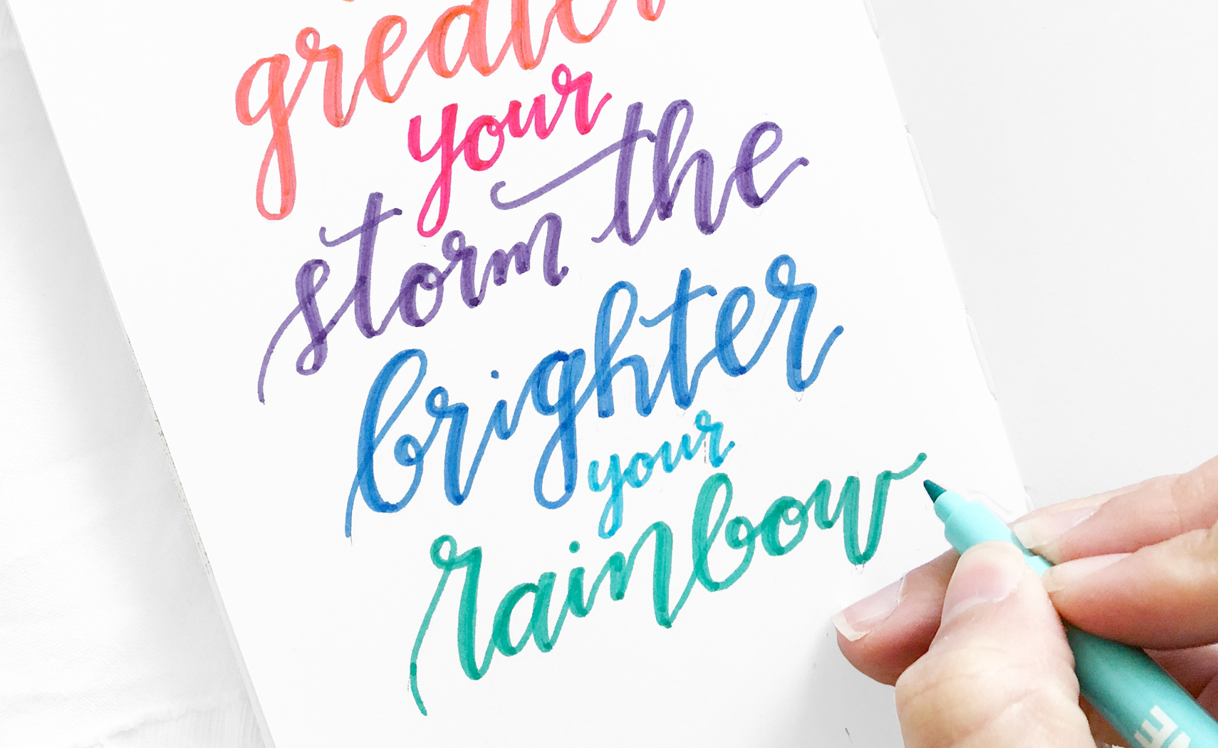 Create this Cursive Quote with Tombow TwinTone Markers - Tombow USA Blog