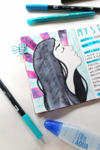 How to create an introduction page for your art journal