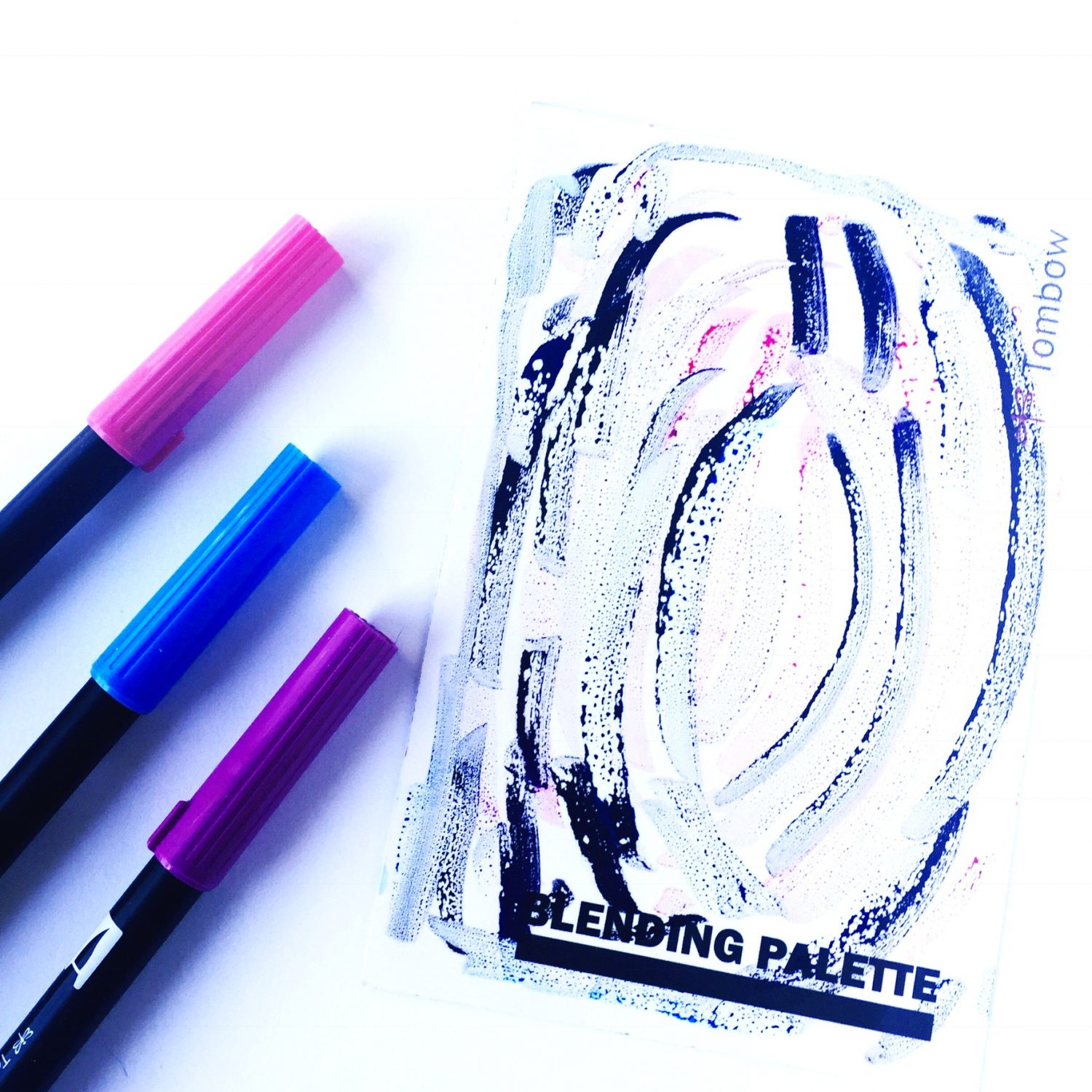 Watercolor Resist Lettering on Photo Paper - Tombow USA Blog